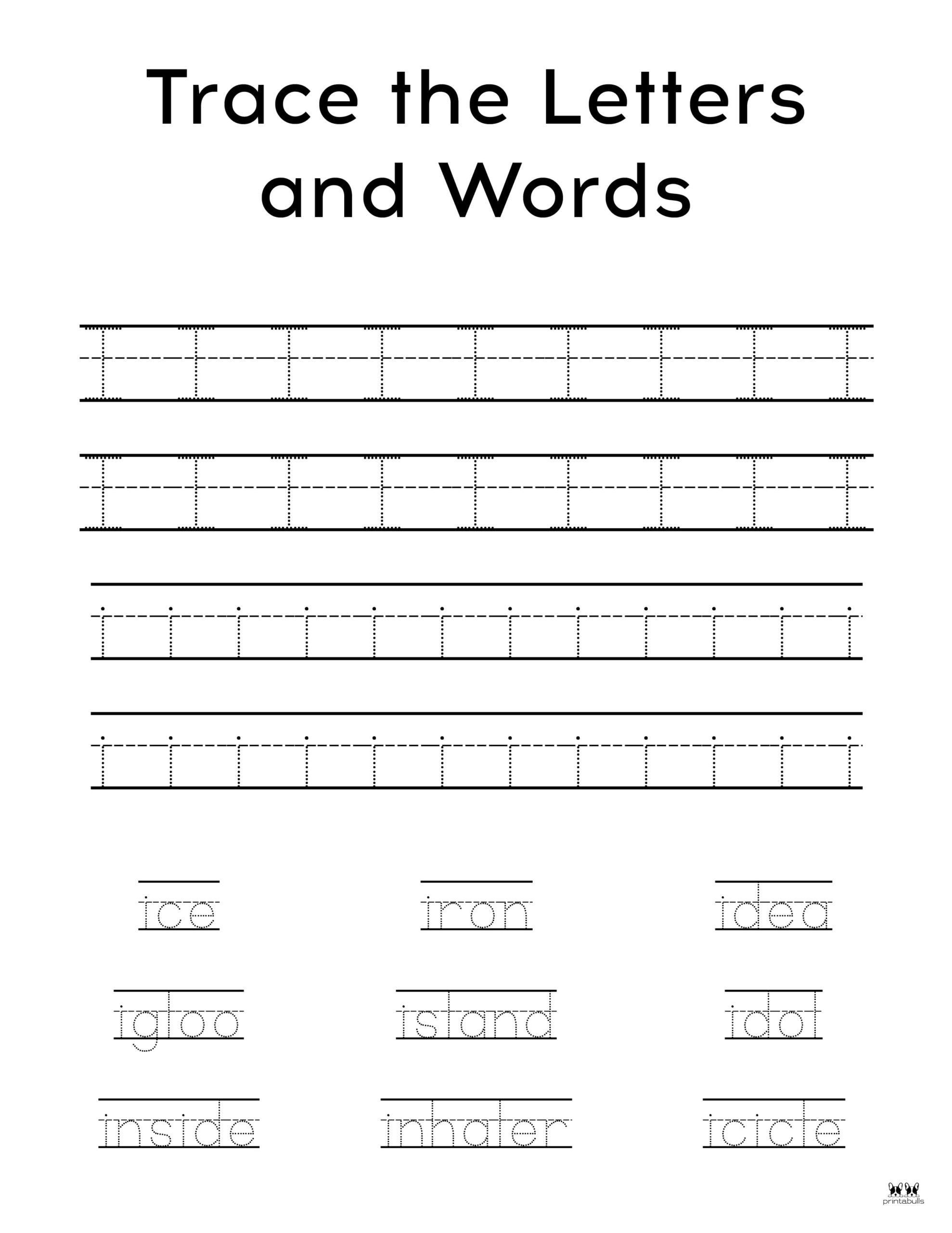 Letter I Worksheets - 50 FREE Printables | Printabulls