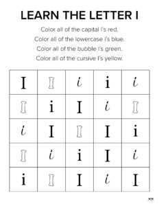Letter I Worksheets - 50 FREE Printables | Printabulls