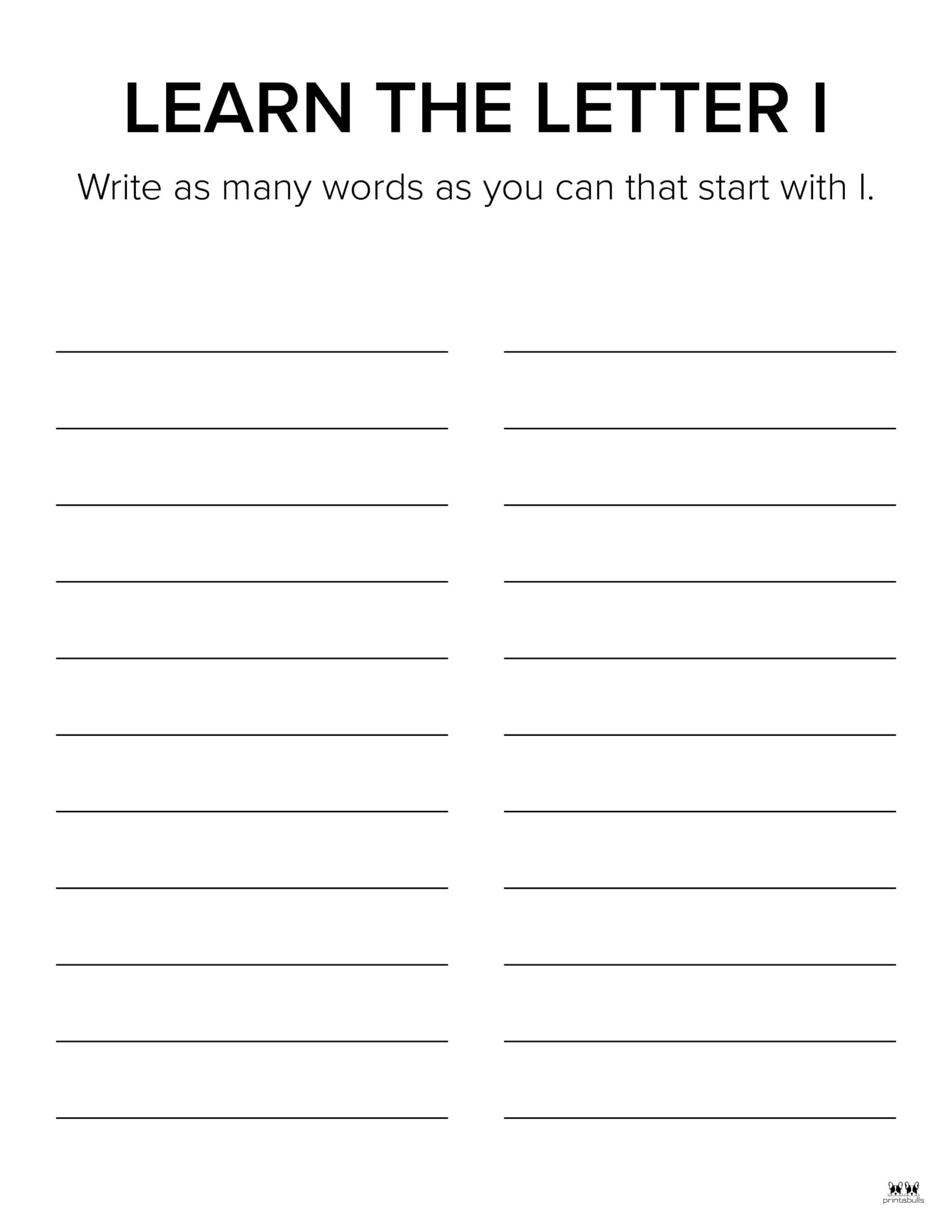 Letter I Worksheets - 50 FREE Printables | Printabulls
