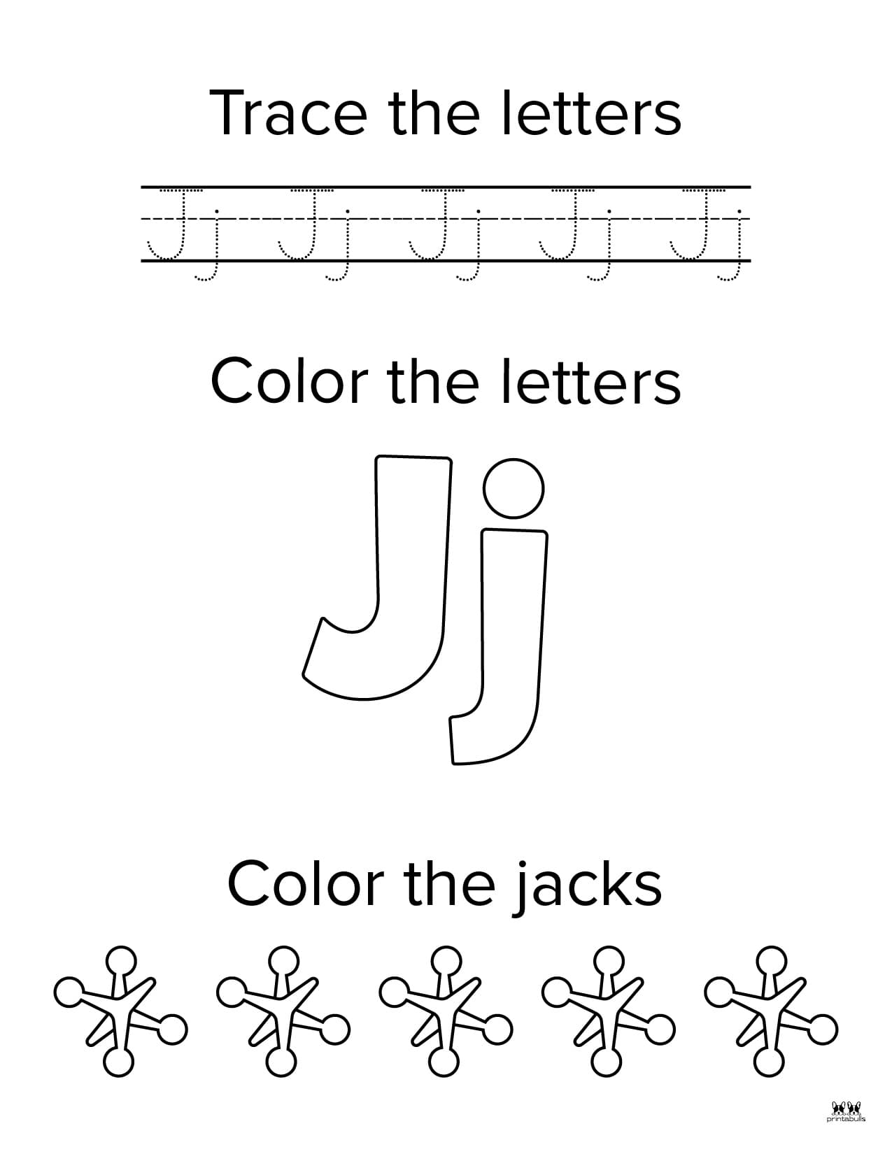 Letter J Worksheets - 50 FREE Printables | Printabulls