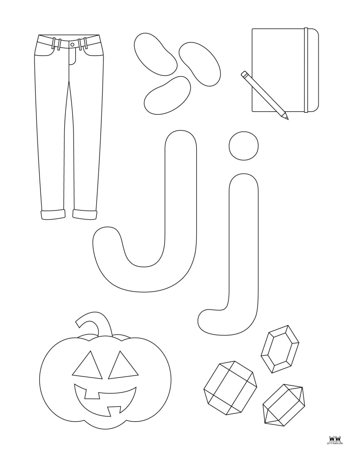 Letter J Worksheets - 50 FREE Printables | Printabulls