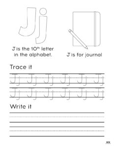Letter J Worksheets - 50 FREE Printables - PrintaBulk