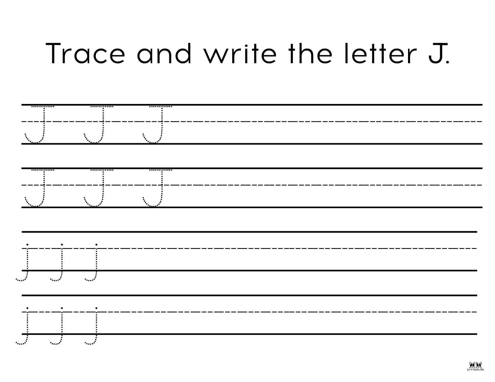 Letter J Worksheets - 50 FREE Printables | Printabulls