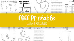 Letter J Worksheets - 50 FREE Printables | Printabulls