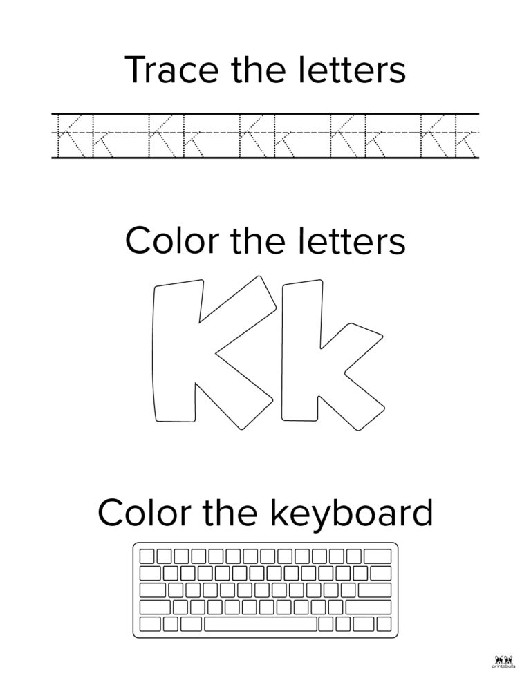 Letter K Worksheets - 50 FREE Printables | Printabulls
