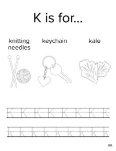 Letter K Worksheets - 50 FREE Printables | Printabulls