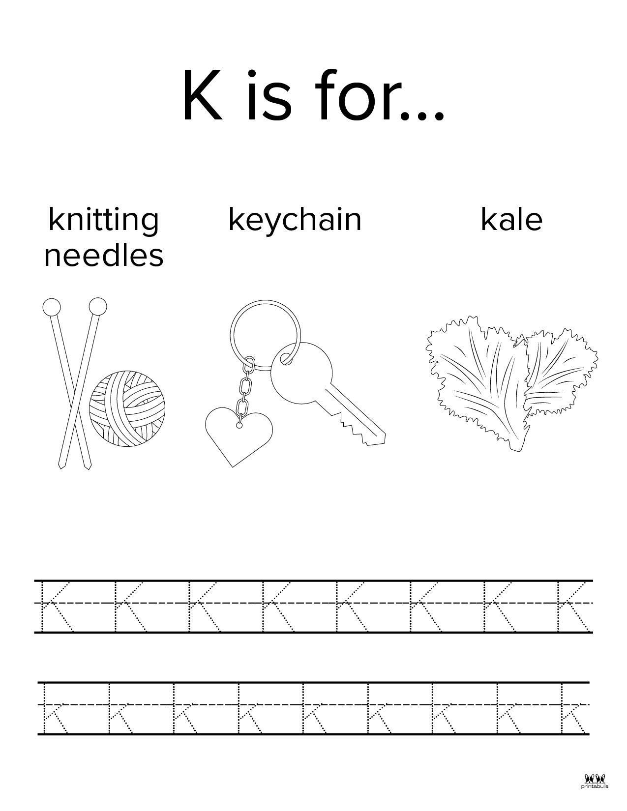 Letter K Worksheets - 50 FREE Printables | Printabulls