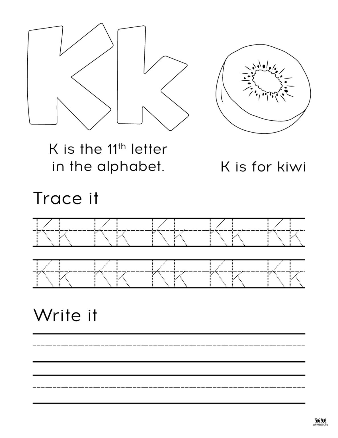 Letter K Worksheets - 50 FREE Printables | Printabulls
