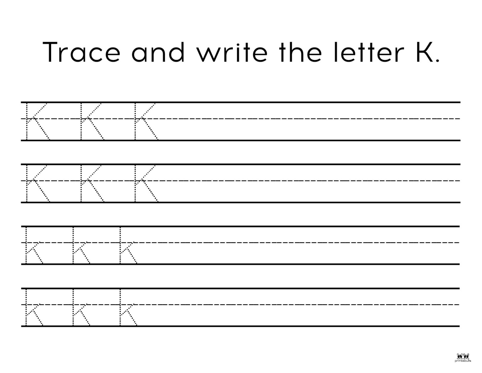 Letter K Worksheets - 50 FREE Printables | Printabulls