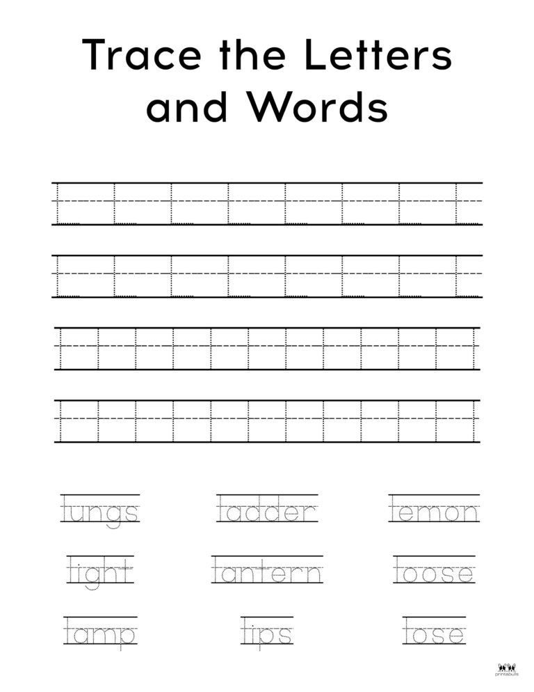 Letter L Worksheets - 50 FREE Printables | Printabulls