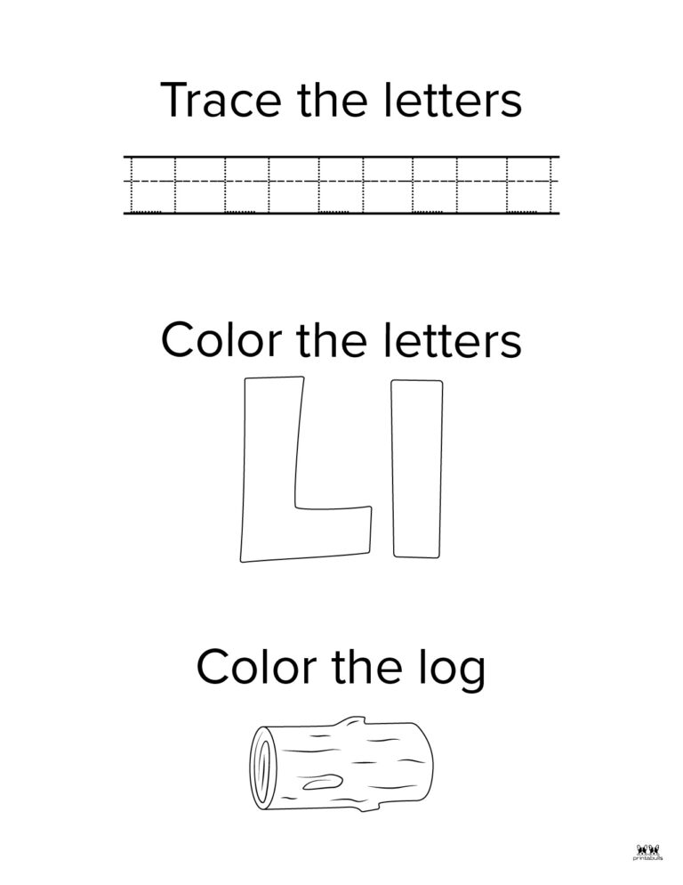 Letter L Worksheets - 50 FREE Printables | Printabulls