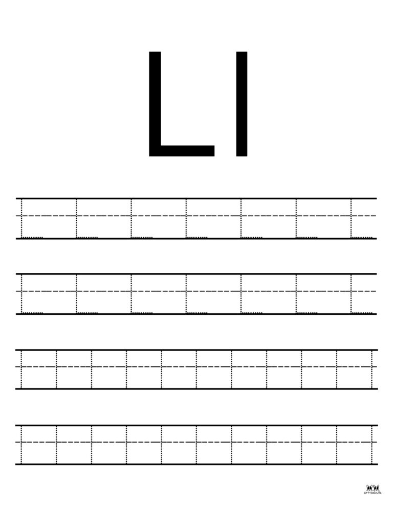 Letter L Worksheets - 50 FREE Printables | Printabulls