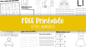 Letter L Worksheets - 50 FREE Printables | Printabulls
