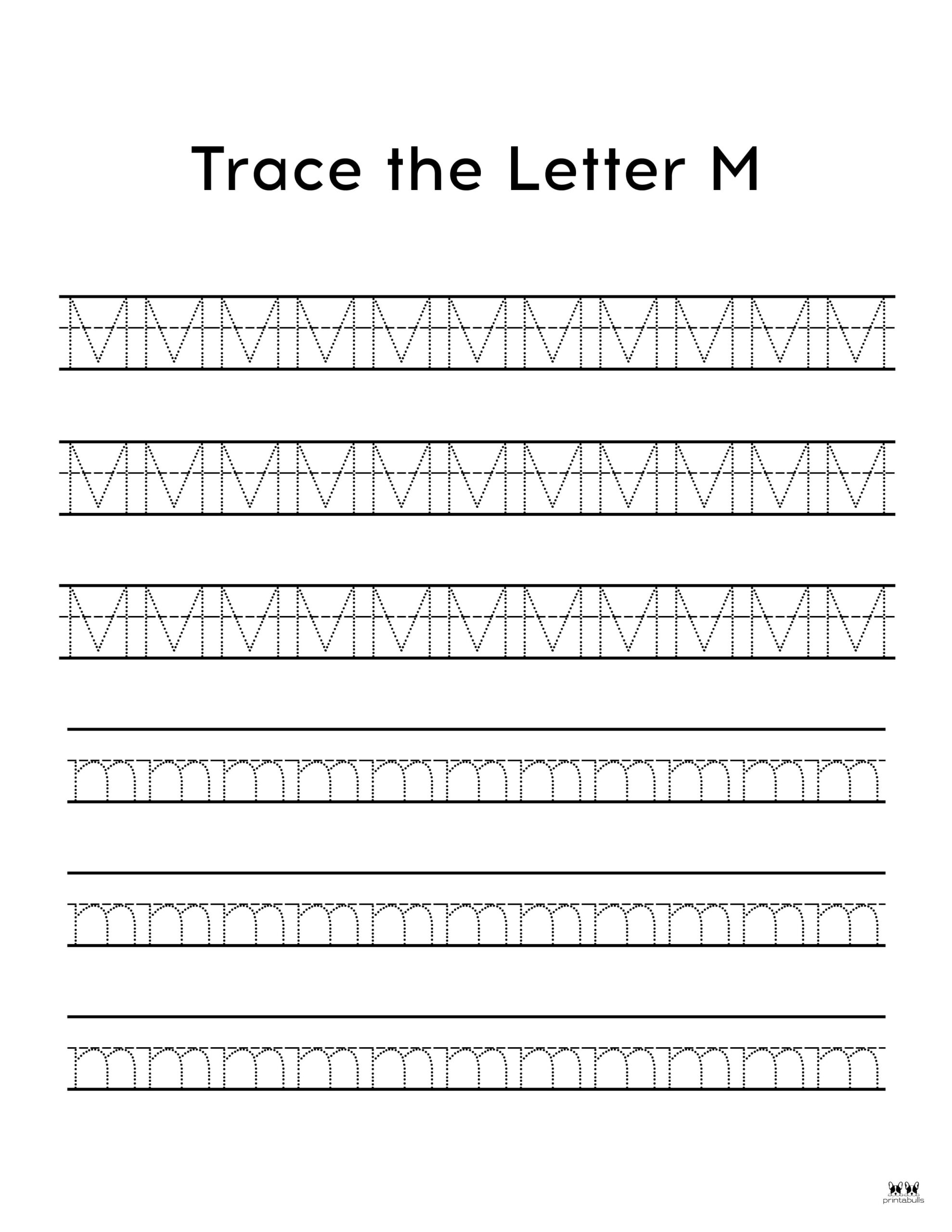 Letter M Worksheets - 50 FREE Printables | Printabulls