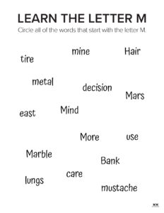 Letter M Worksheets - 50 FREE Printables | Printabulls