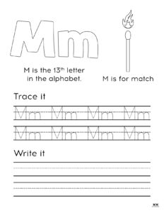 Letter M Worksheets - 50 FREE Printables | Printabulls