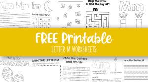 Letter M Worksheets - 50 FREE Printables | Printabulls