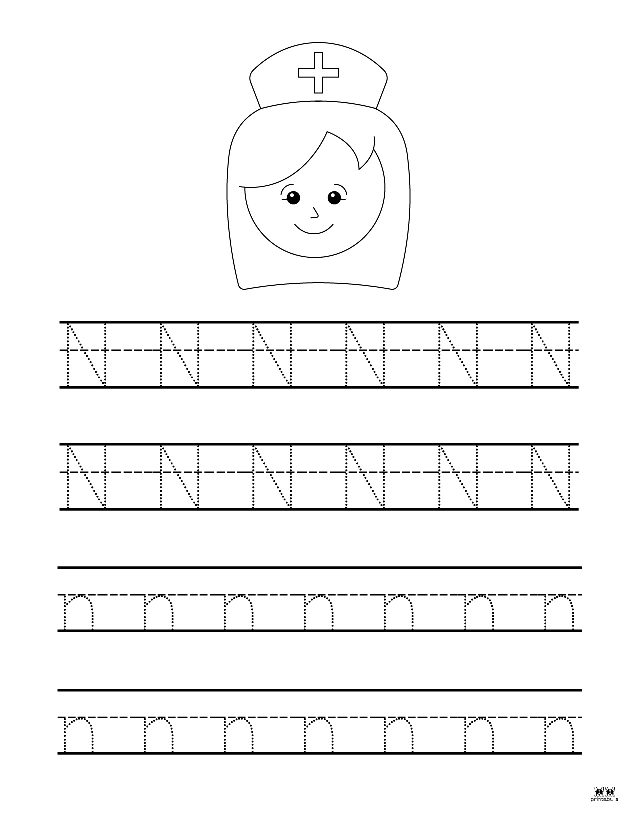 Letter N Worksheets - 50 FREE Printables | Printabulls
