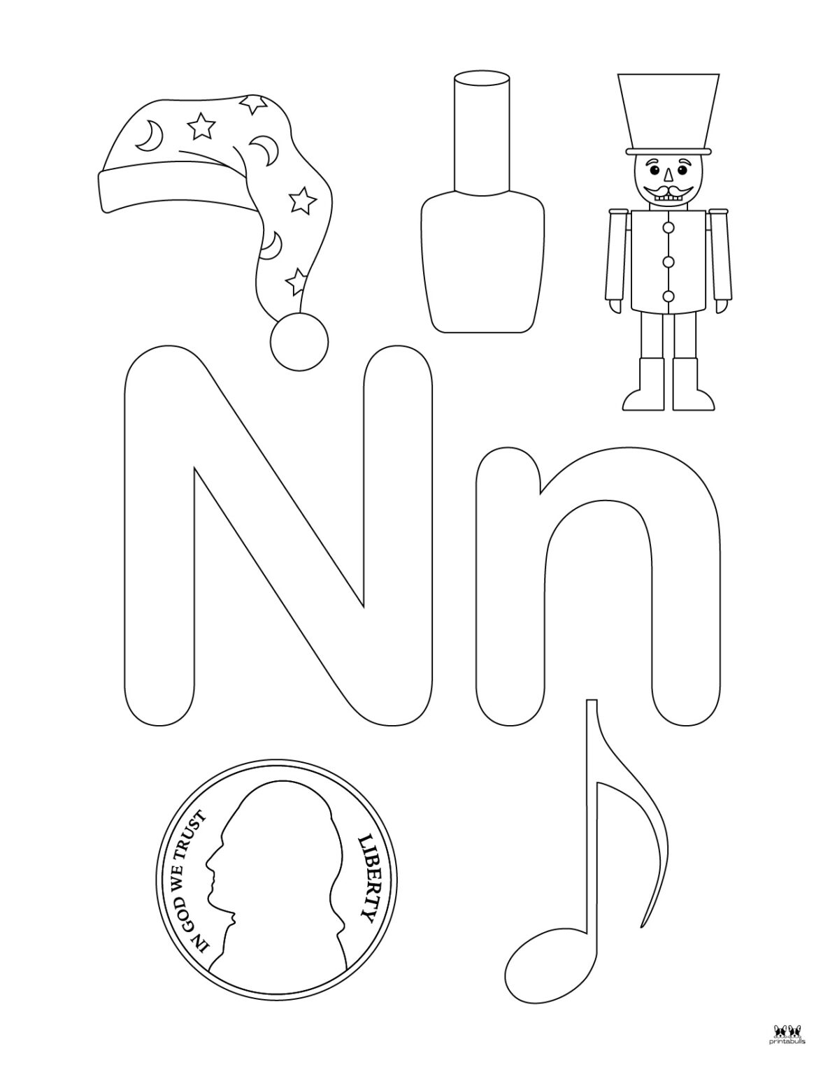 Letter N Worksheets - 50 FREE Printables | Printabulls