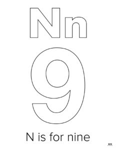 Letter N Worksheets - 50 FREE Printables | Printabulls