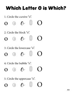 Letter O Worksheets - 50 FREE Printables | Printabulls