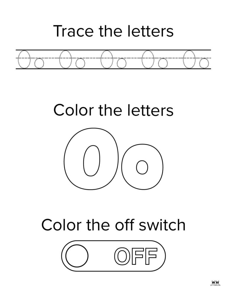 Letter O Worksheets - 50 FREE Printables | Printabulls