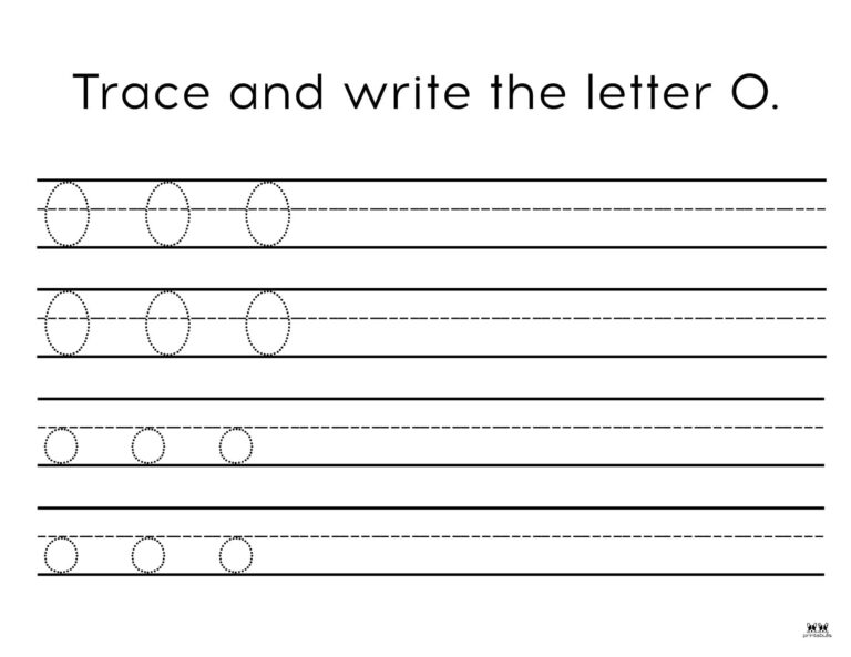 Letter O Worksheets - 50 FREE Printables | Printabulls