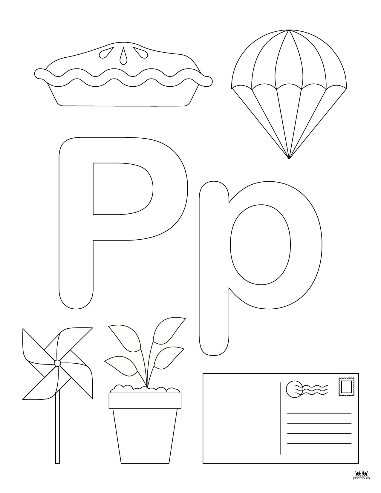 Letter P Worksheets - 50 FREE Printables | Printabulls