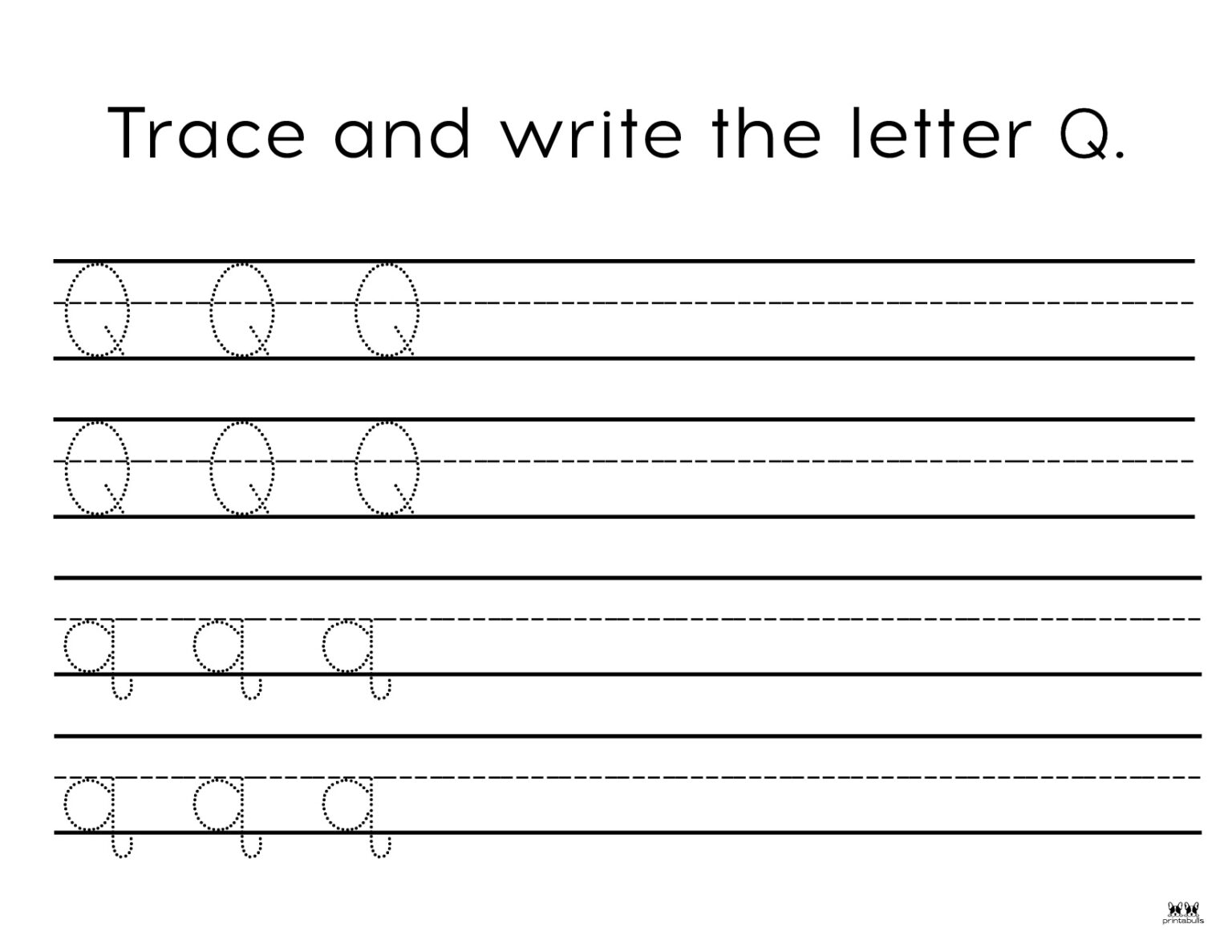 Letter Q Worksheets - 50 FREE Printables | Printabulls