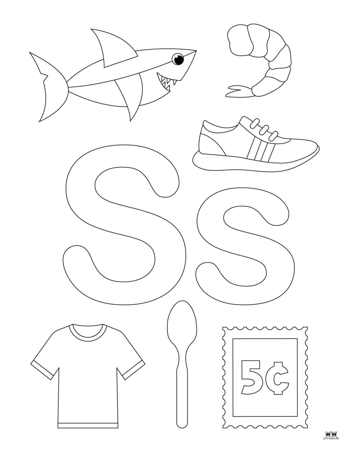 Letter S Worksheets - 50 FREE Printables | Printabulls