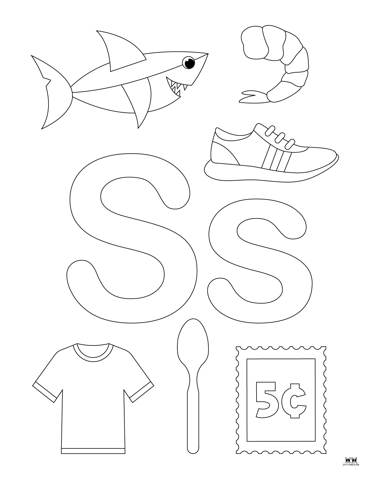 Letter S Worksheets - 50 FREE Printables | Printabulls