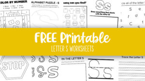 Letter S Worksheets - 50 FREE Printables | Printabulls