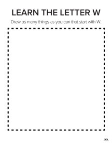 Letter W Worksheets - 50 FREE Printables | Printabulls