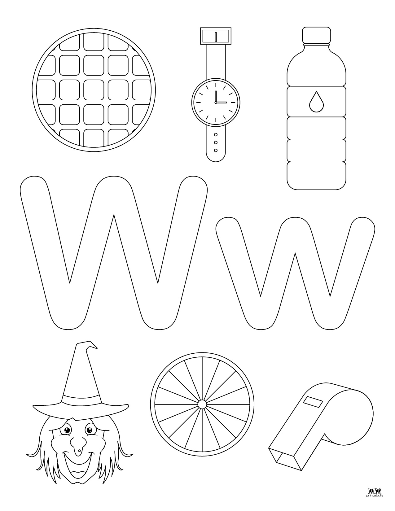 Letter W Worksheets - 50 FREE Printables | Printabulls