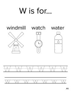 Letter W Worksheets - 50 FREE Printables | Printabulls