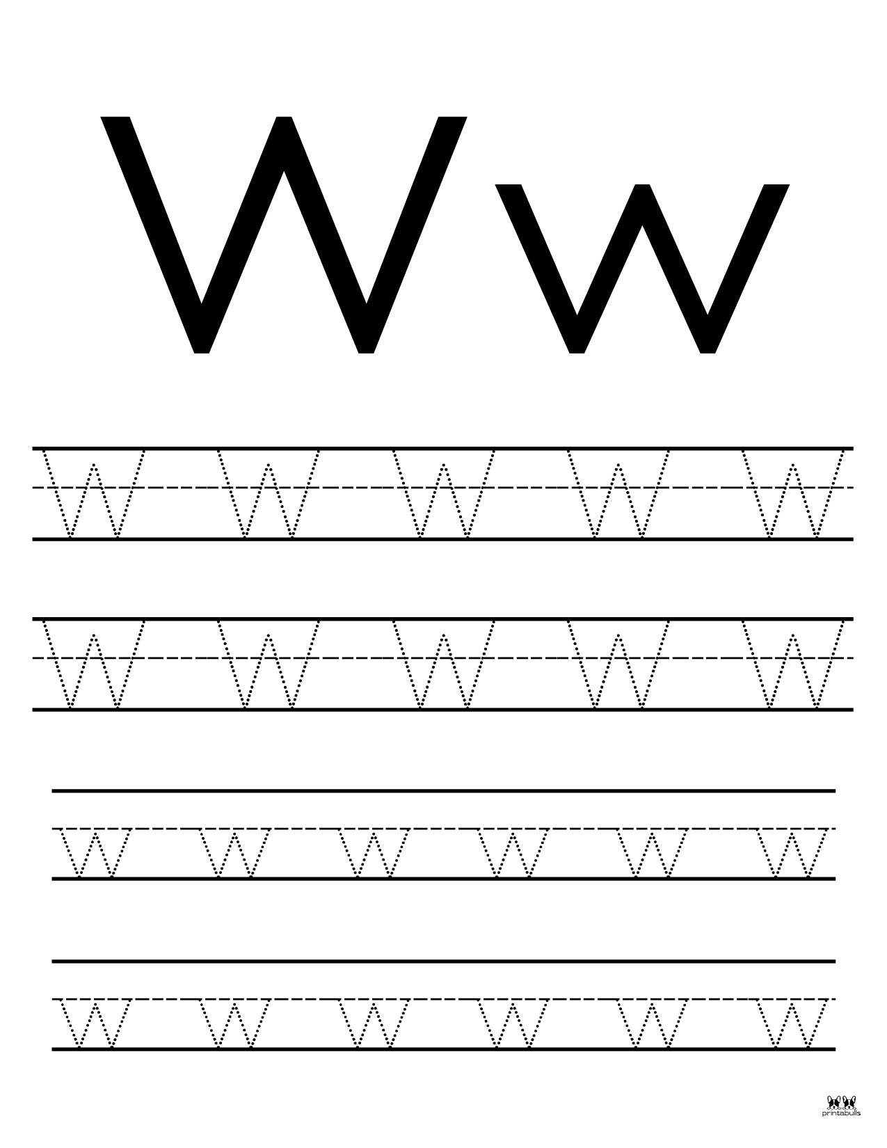 Letter W Worksheets - 50 FREE Printables | Printabulls