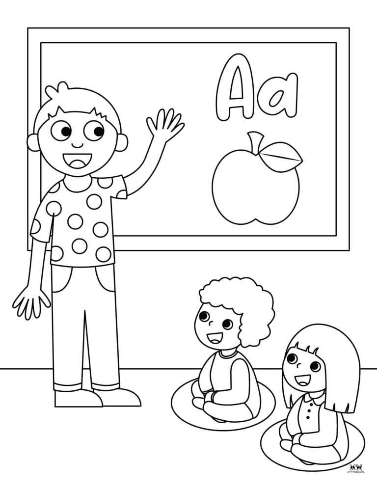 Back To School Coloring Pages - 25 FREE Pages | Printabulls