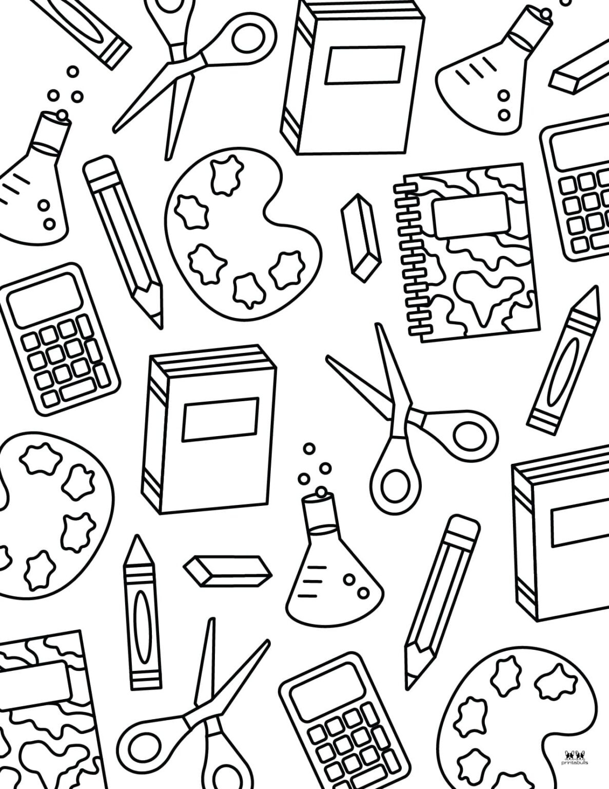 Back To School Coloring Pages - 25 FREE Pages - PrintaBulk