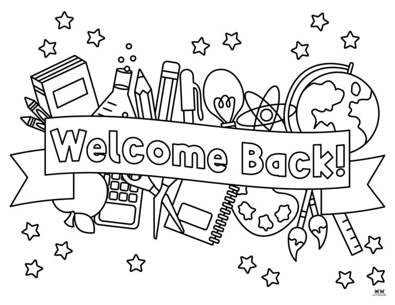 Back To School Coloring Pages - 25 FREE Pages | Printabulls