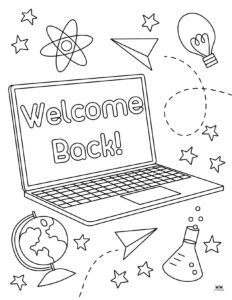 Back To School Coloring Pages - 25 FREE Pages - PrintaBulk