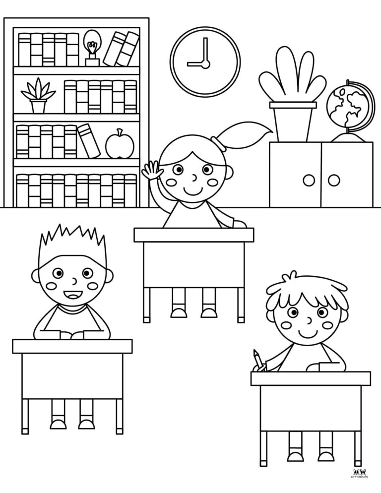 Back To School Coloring Pages - 25 FREE Pages | Printabulls
