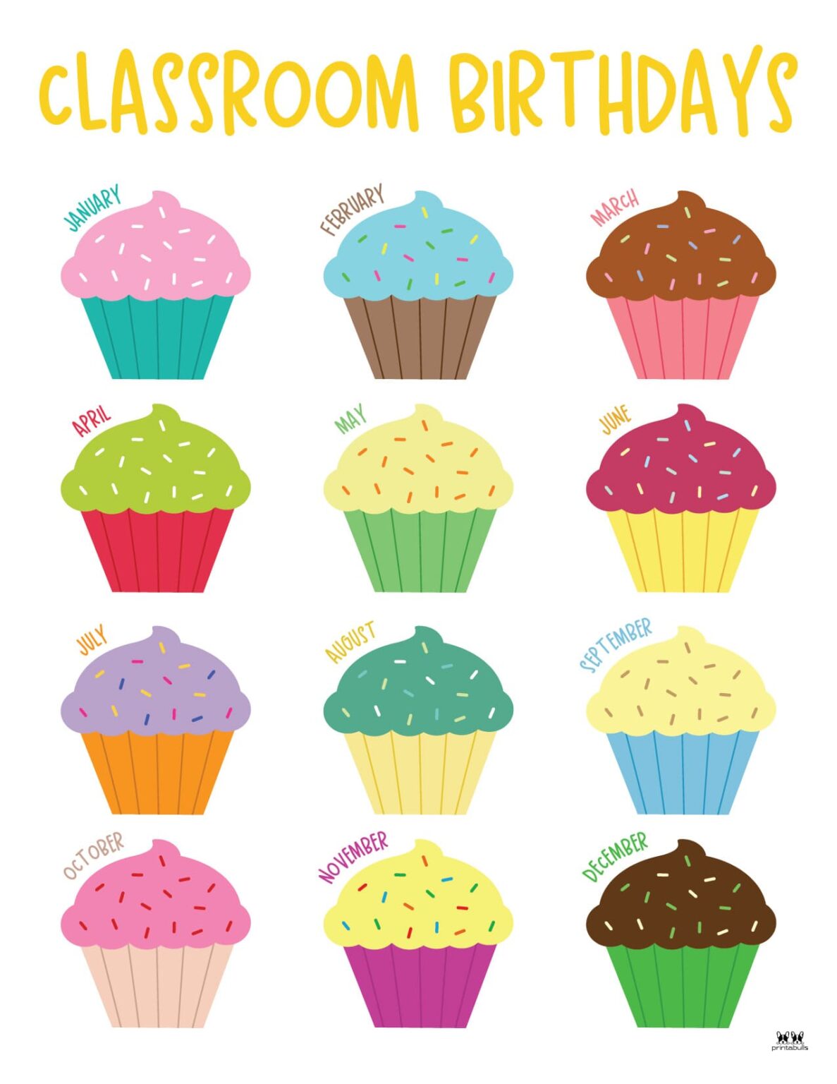 Birthday Calendars & Trackers - 20 FREE Printables - PrintaBulk