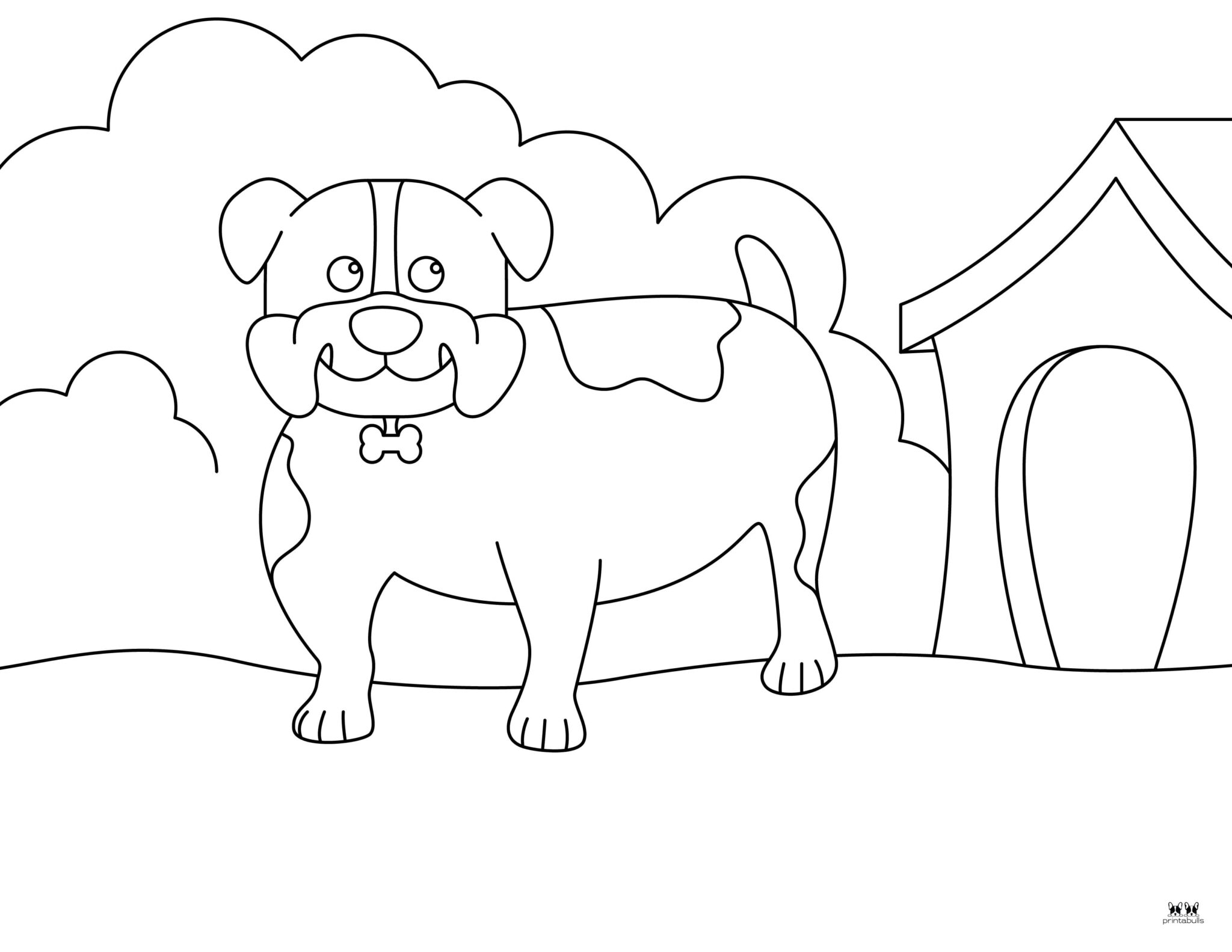 Dog Coloring Pages - 25 FREE Printable Pages | Printabulls