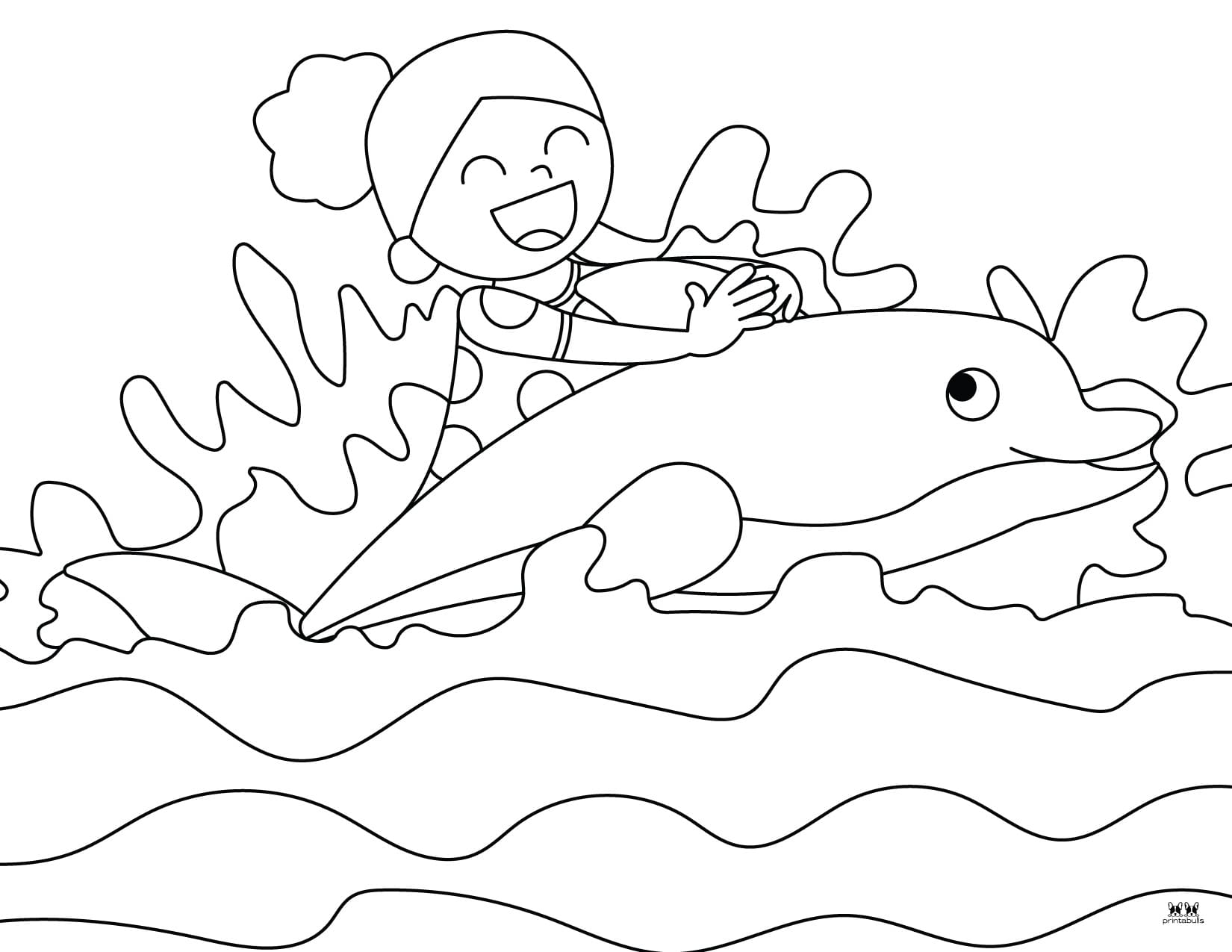 Dolphin Coloring Pages & Templates - 28 FREE Pages | Printabulls