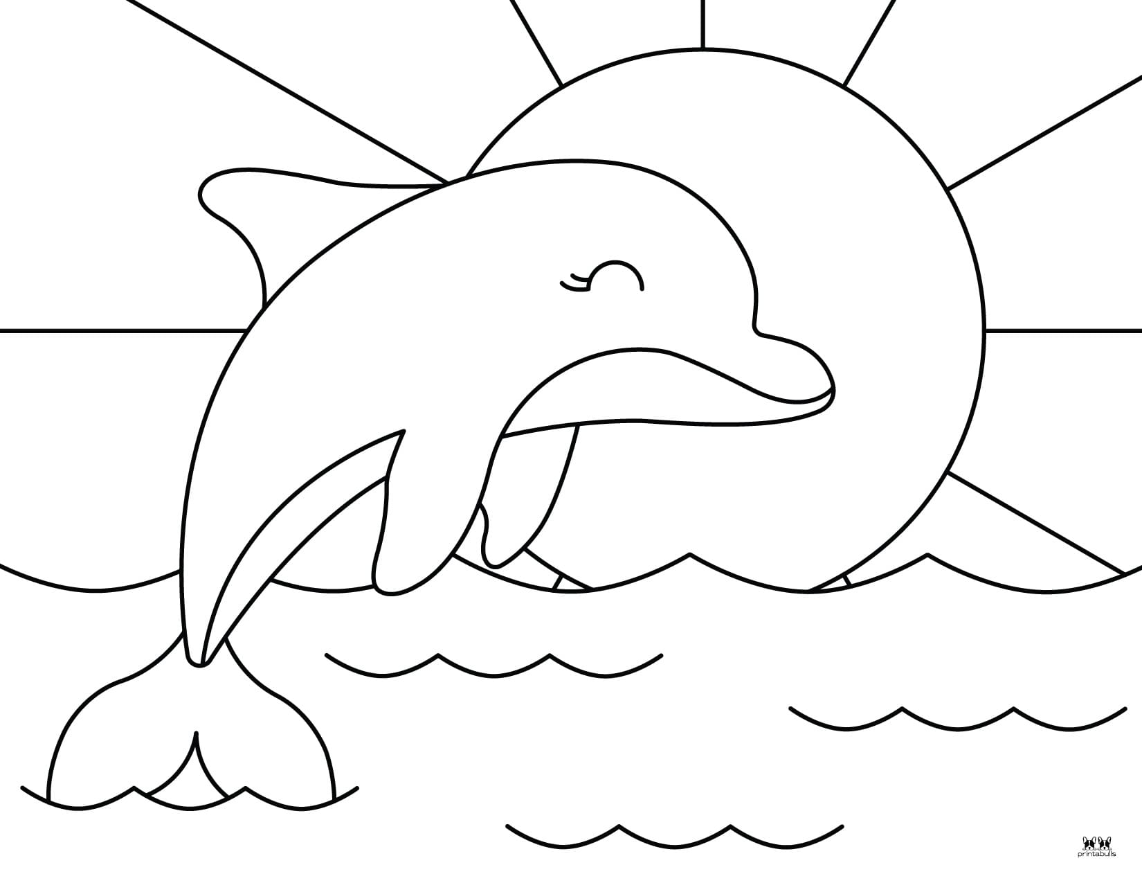 Dolphin Coloring Pages & Templates - 28 FREE Pages | Printabulls