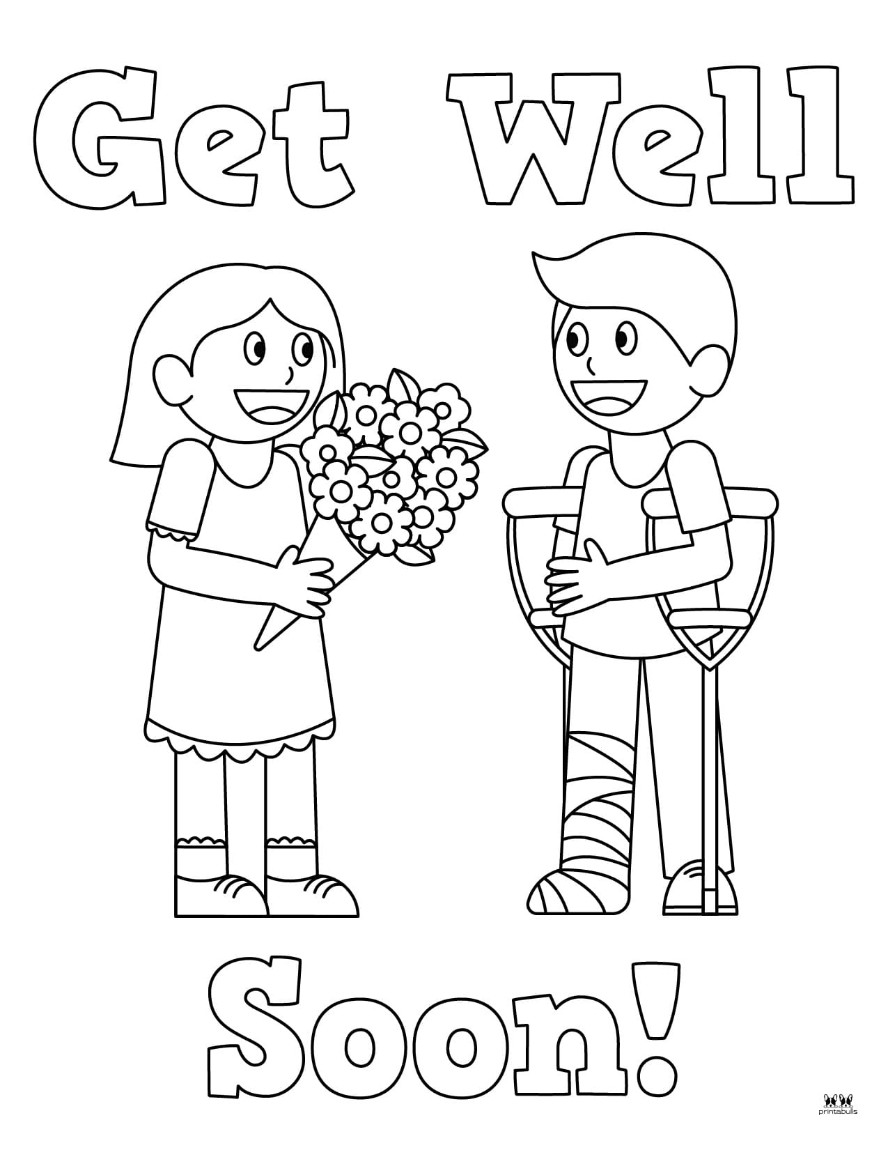 Get Well Soon Coloring Pages - 15 FREE Pages | Printabulls
