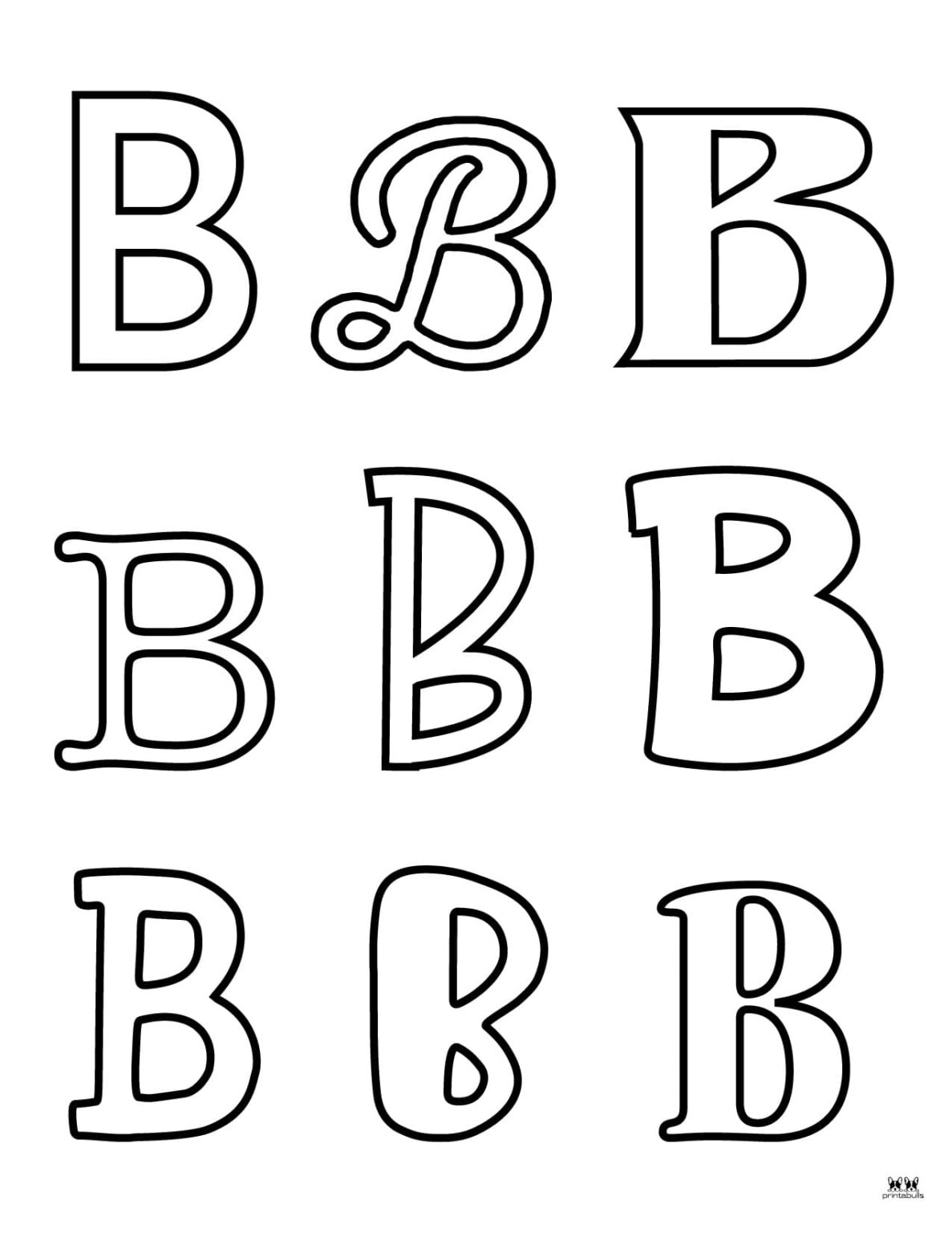 Letter B Worksheets - 50 FREE Printables | Printabulls