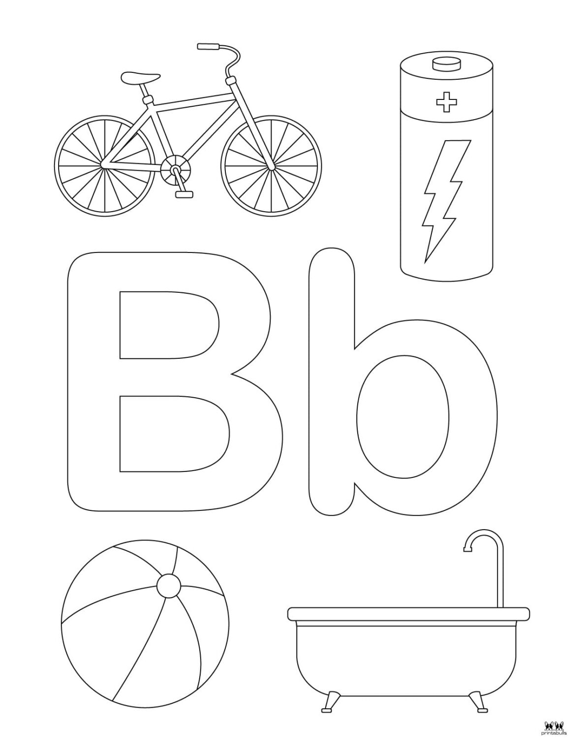 Letter B Worksheets - 50 FREE Printables | Printabulls