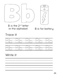 Letter B Worksheets - 50 FREE Printables | Printabulls