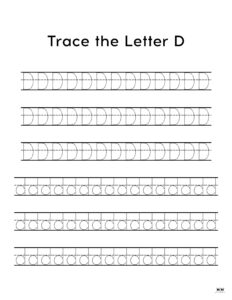 Letter D Worksheets - 50 FREE Printables | Printabulls